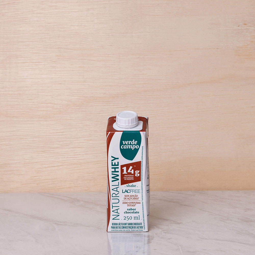 Shake Natural Whey Chocolate 14g de Proteína